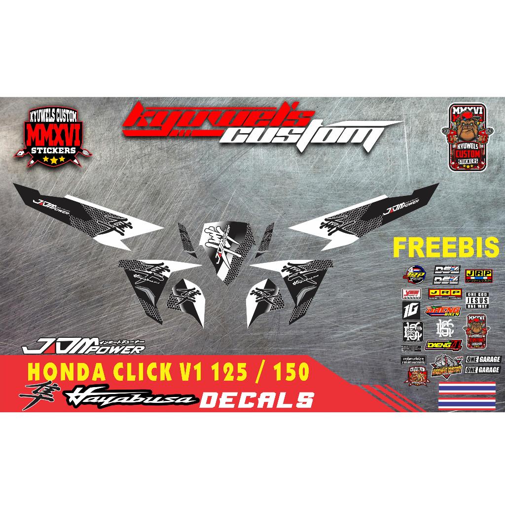 CLICK V1 HAYABUSA DECAL STICKER | Shopee Philippines