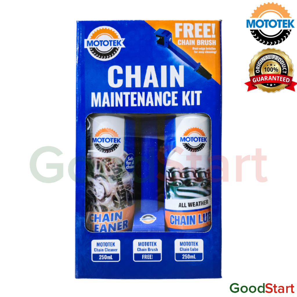 MOTOTEK CHAIN MAINTENANCE KIT, CHAIN LUBE 250ml, CHAIN CLEANER 250ml ...
