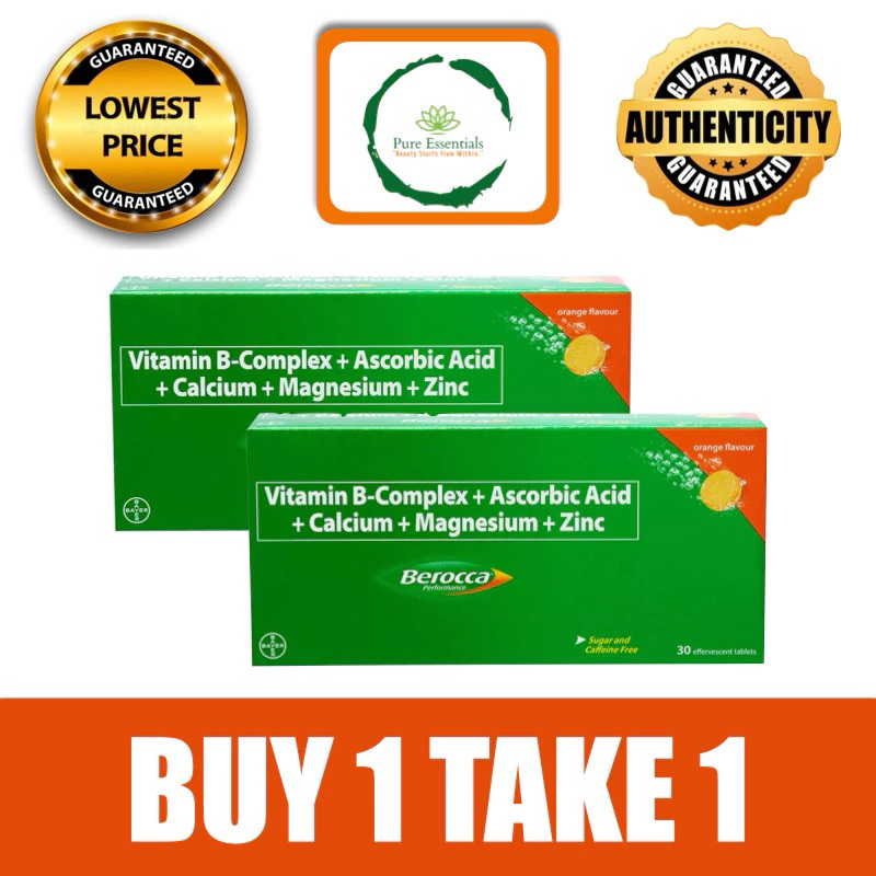 BEROCCA Performance Multivitamins + Minerals Effervescent Tablets ...