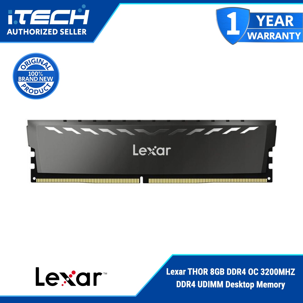 Lexar THOR 8GB DDR4 OC 3200MHZ DDR4 UDIMM Desktop Memory | Shopee Philippines
