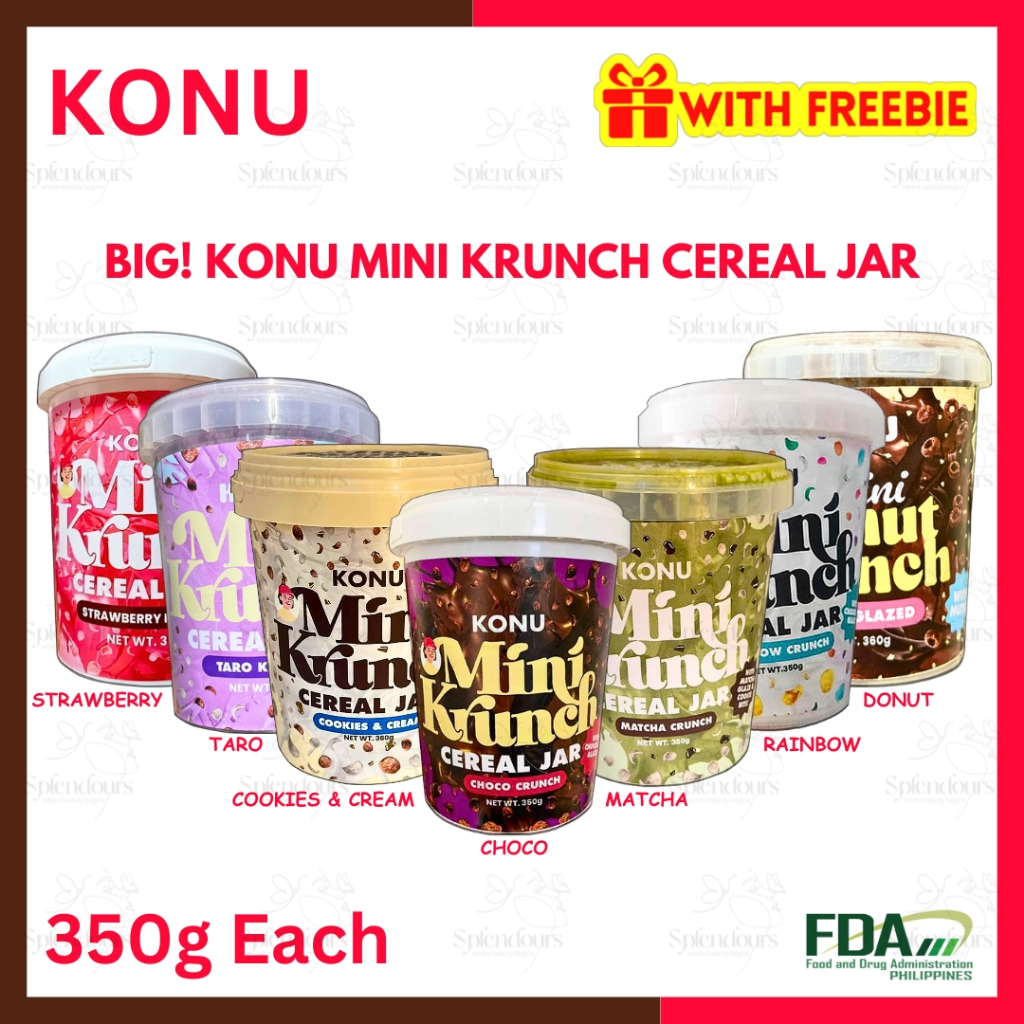 350g Big Konu Mini Krunch Cereal Ready to Eat Breakfast! Chocolate ...