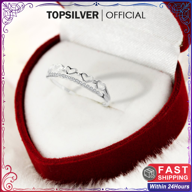Morning Star Top Silver Sh104 92.5% Italy Silver Ladies Ring New Product | Shopee Philippines