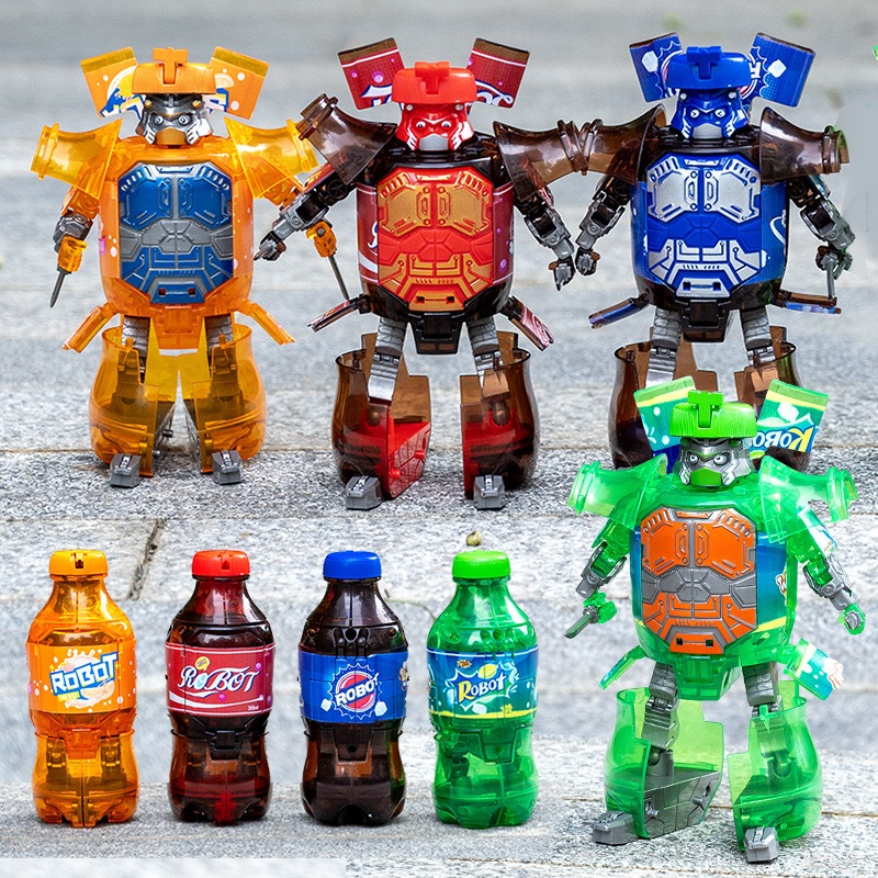 Children's soda cola deformation robot can model digital deformation ...