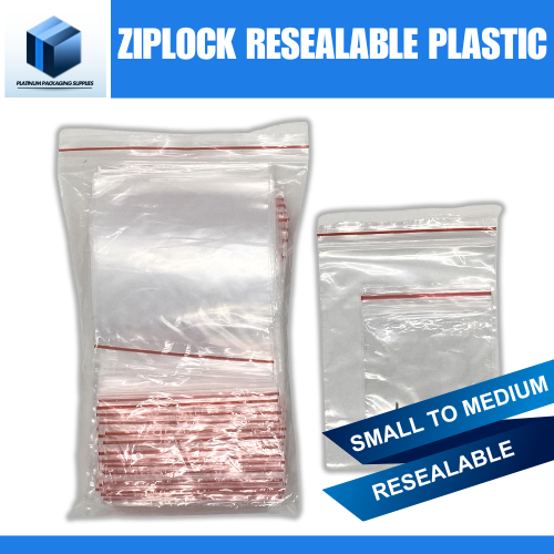 Ziplock Resealable Clear Food Storage Plastic Packaging Bag Zip Lock ...