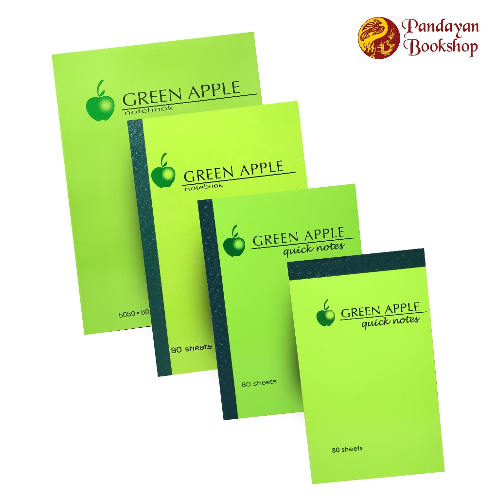 Green Apple Padded Notebook 80's | Shopee Philippines