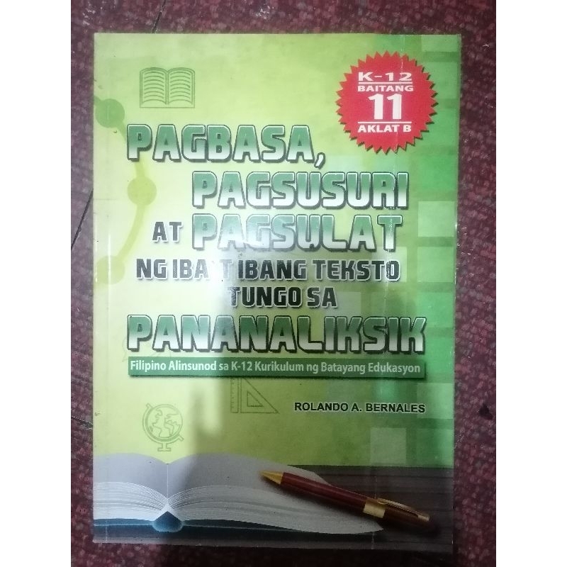 Pagbasa, Pagsuri at Pagsulat ng Iba't Ibang Teksto Tungo sa ...