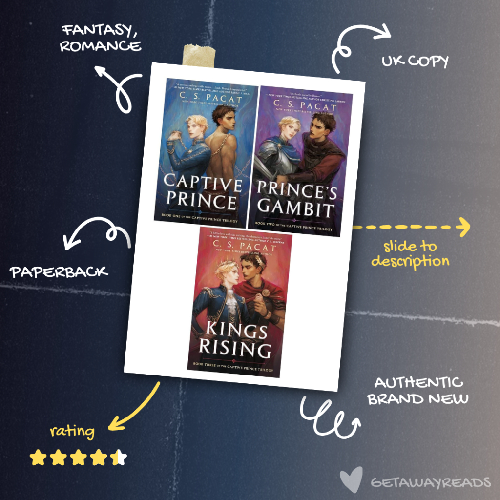 The Captive Prince Trilogy Series 3 Books Set by C.S. Pacat (Paperback ...