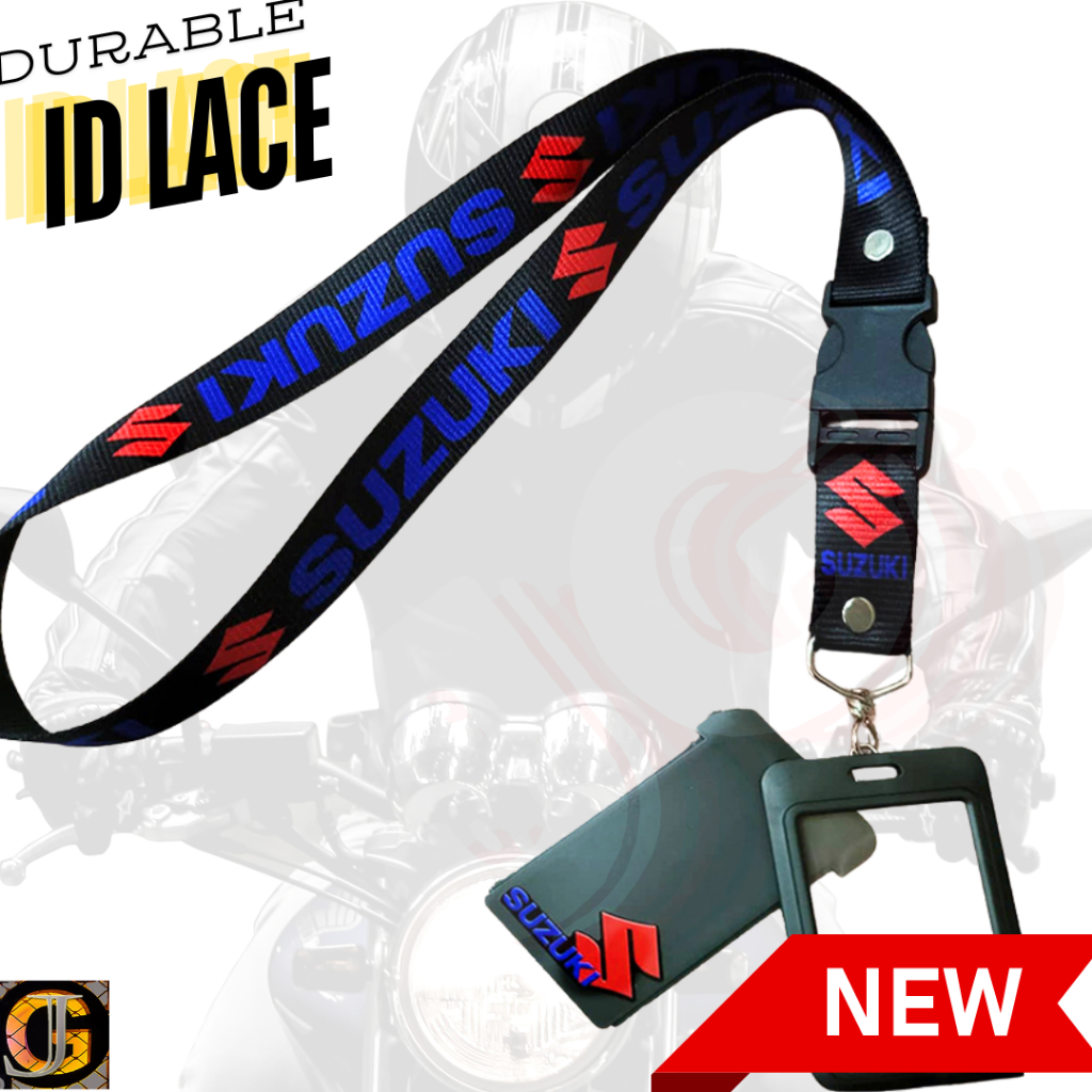 jg Blue Suzuki Style Id Holder Sling Id lace Lanyard Souvenir 1inch ...