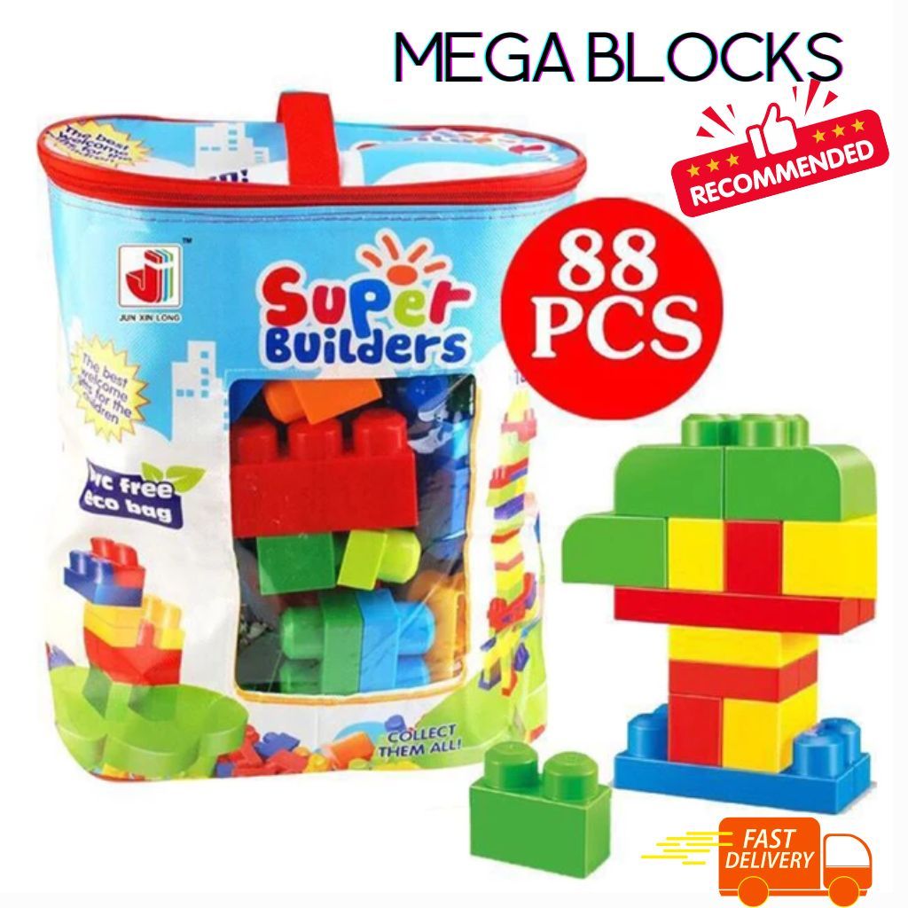 HB MEGA/ JUMBO Building Blocks 88pcs Super Builder Jumbo Building ...