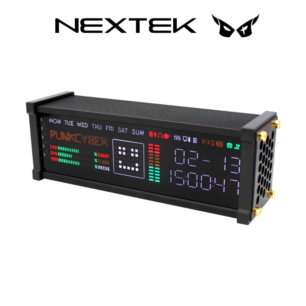 NEXTEK Creative Desktop WFD Retro Electronic Simulated Fluorescent Tube ...