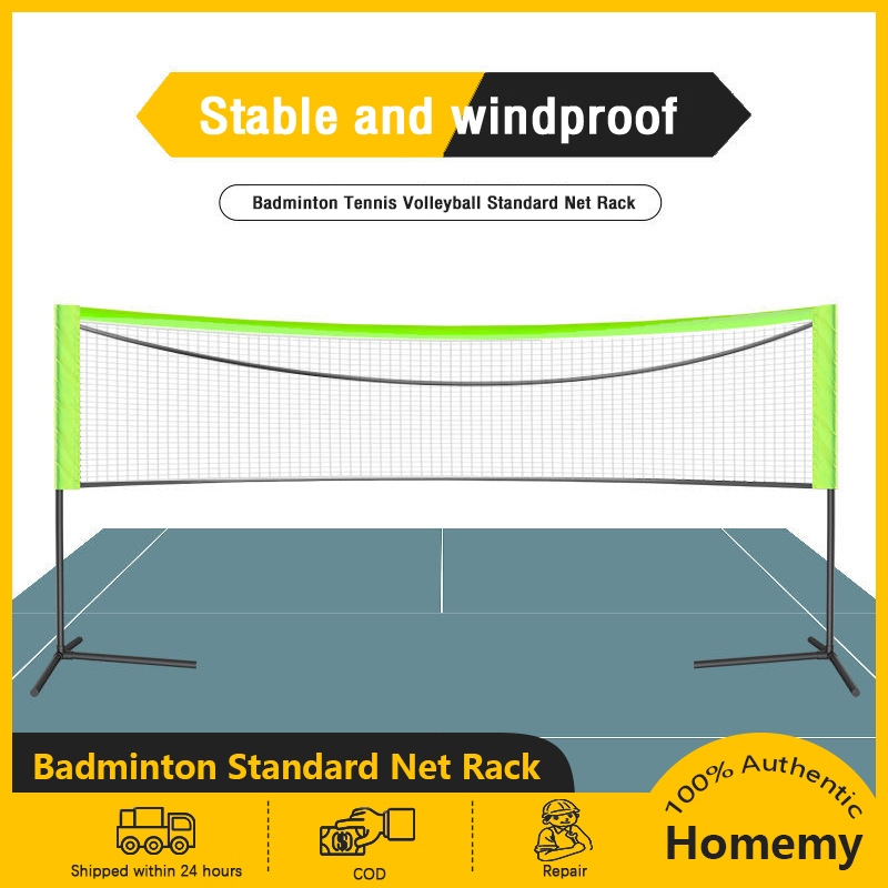 Portable Badminton Net Set With Stand and Carry Bag Folding Badminton ...