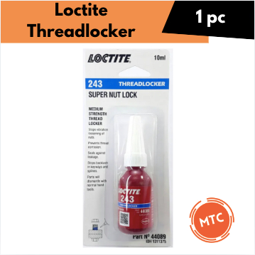 Loc tite 243 Thread Locker (Super Nut Lock) (10ml) | Shopee Philippines