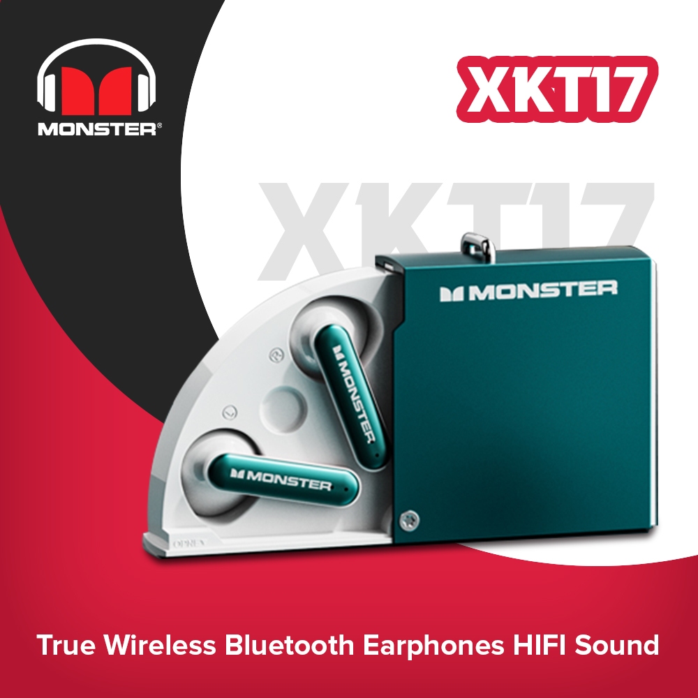 Monster XKT17 True Wireless Bluetooth Earphones V5.3 Semi-in-ear HIFI Sound Quality Smart Touch ...