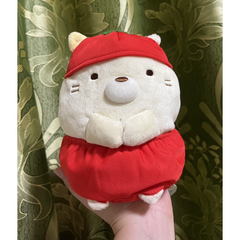 B1 - Sumikko Gurashi Neko Red Tomato Plush | Shopee Philippines