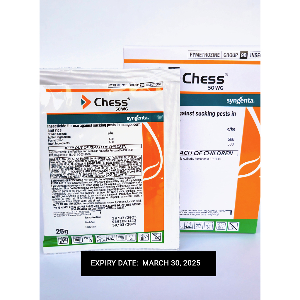 Chess 50 WG Insecticide Syngenta 25g (sold per sachet) | Shopee Philippines