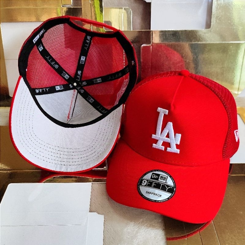 Top Grade New Era trucker LA Dodgers A-frame curve/snapback caps ...