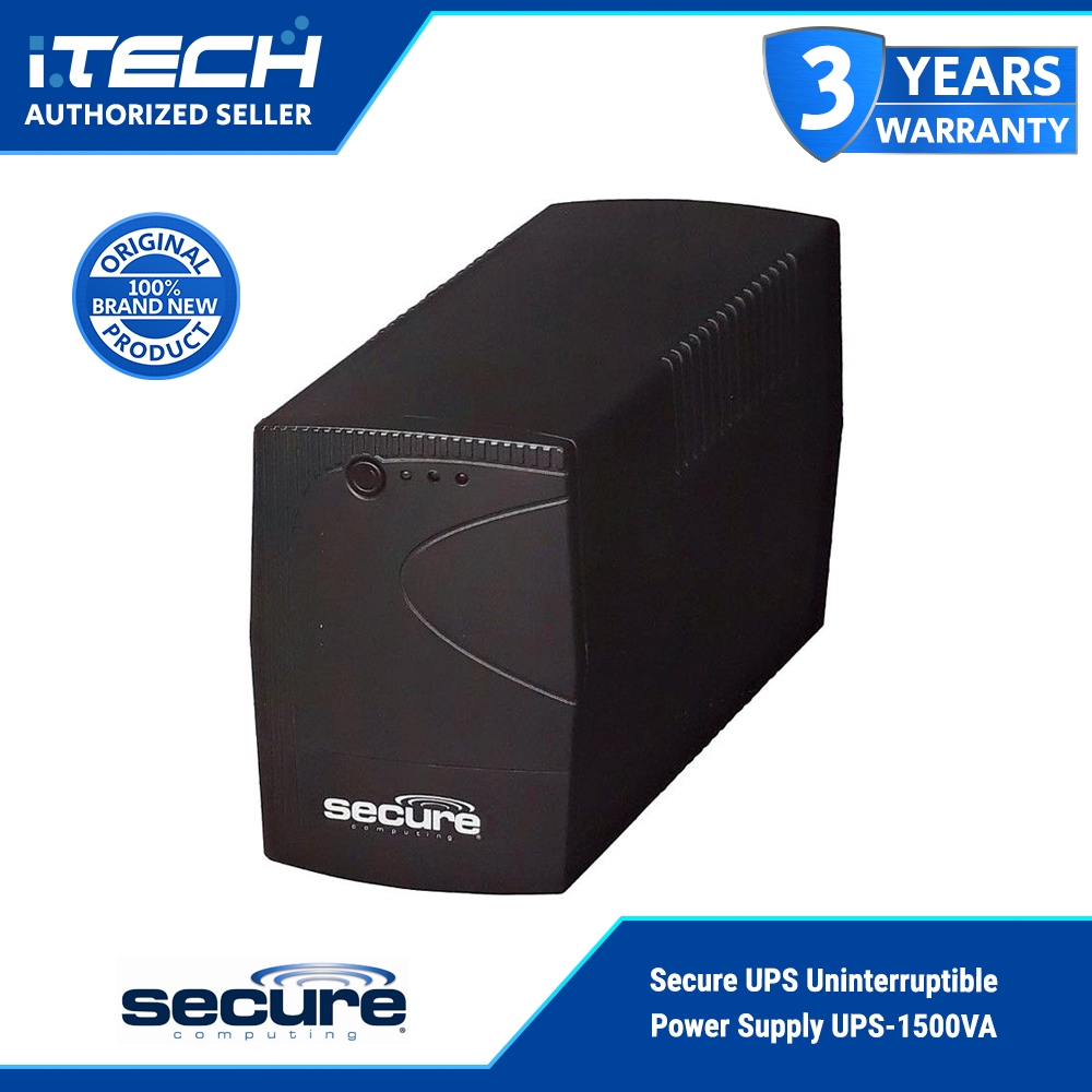 Secure UPS 1500VA Uninterruptible Power Supply UPS-1500VA | Shopee ...