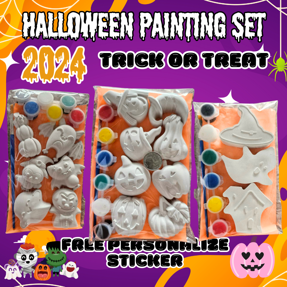 Halloween Plaster Painting Set Trick or Treat Souvenir | Shopee Philippines
