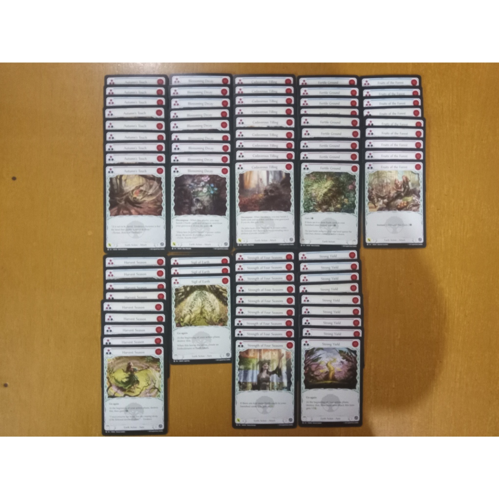 FAB Earth Common Cards Playset Bundle ROS Rosetta Flesh and Blood TCG ...