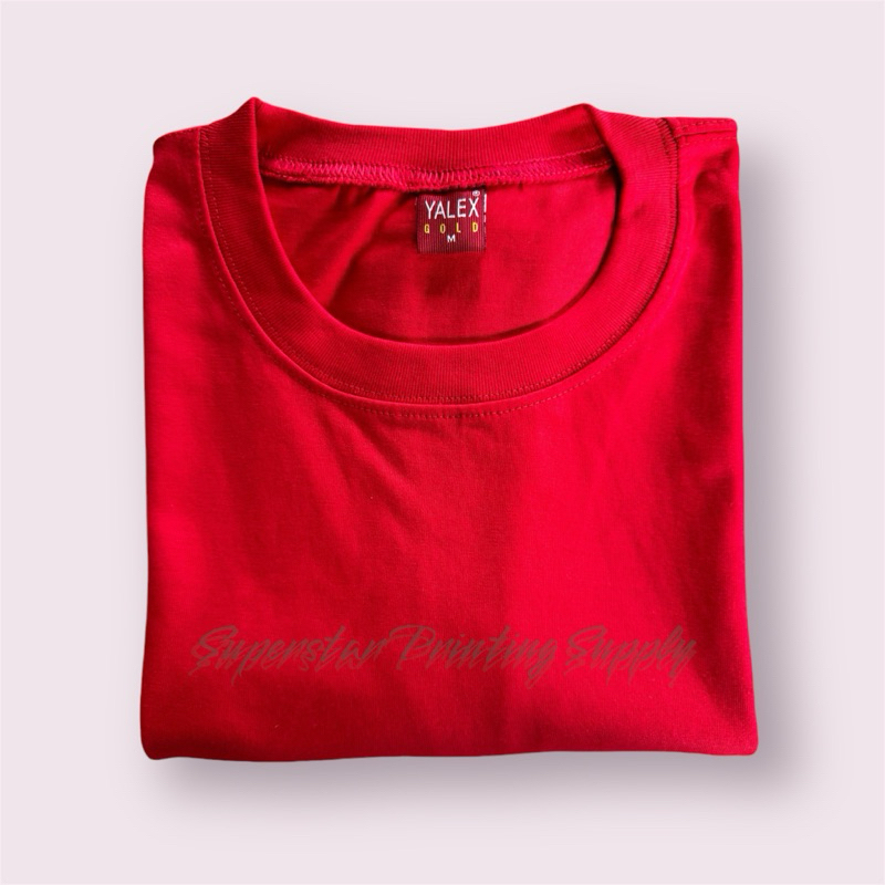 YALEX RED shirt | High Quality | Malambot | Makapal #yalex | Shopee ...