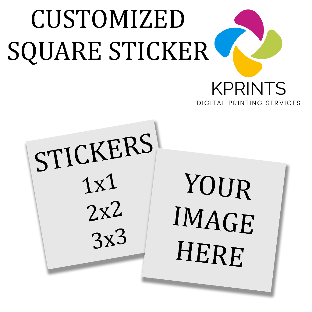CHEAP Custom Glossy Square Stickers (50 pcs) | Shopee Philippines