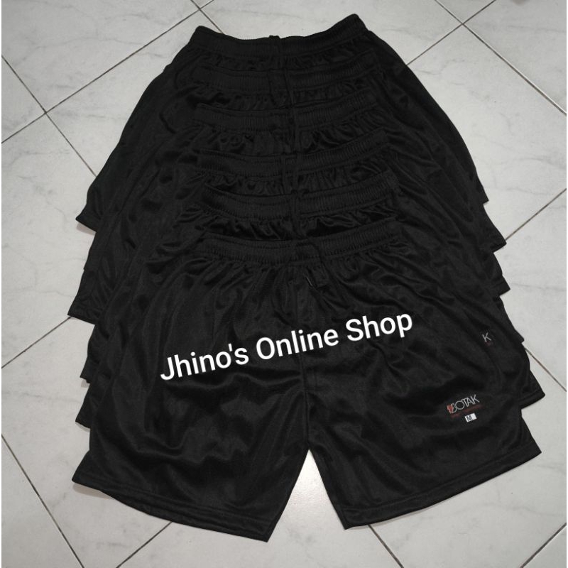 6 PCS Botak Short Plain Black | Shopee Philippines