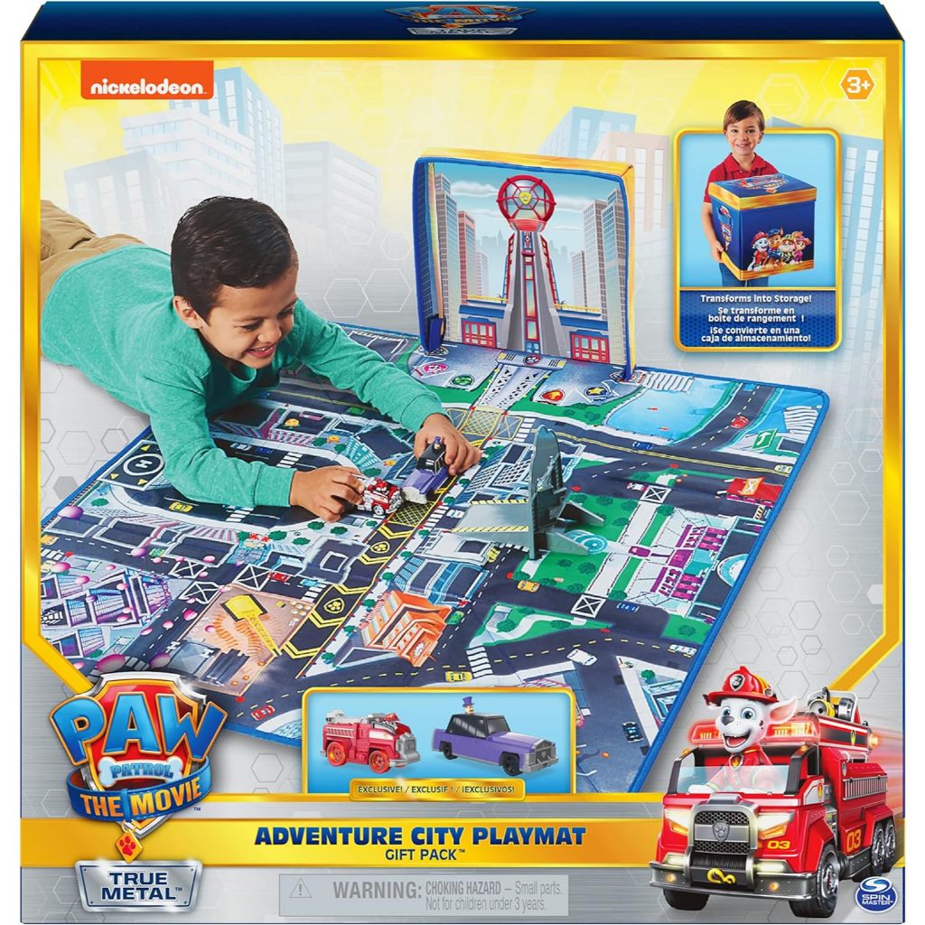 PAW Patrol True Metal Adventure City Movie Play Mat Set with 2 ...