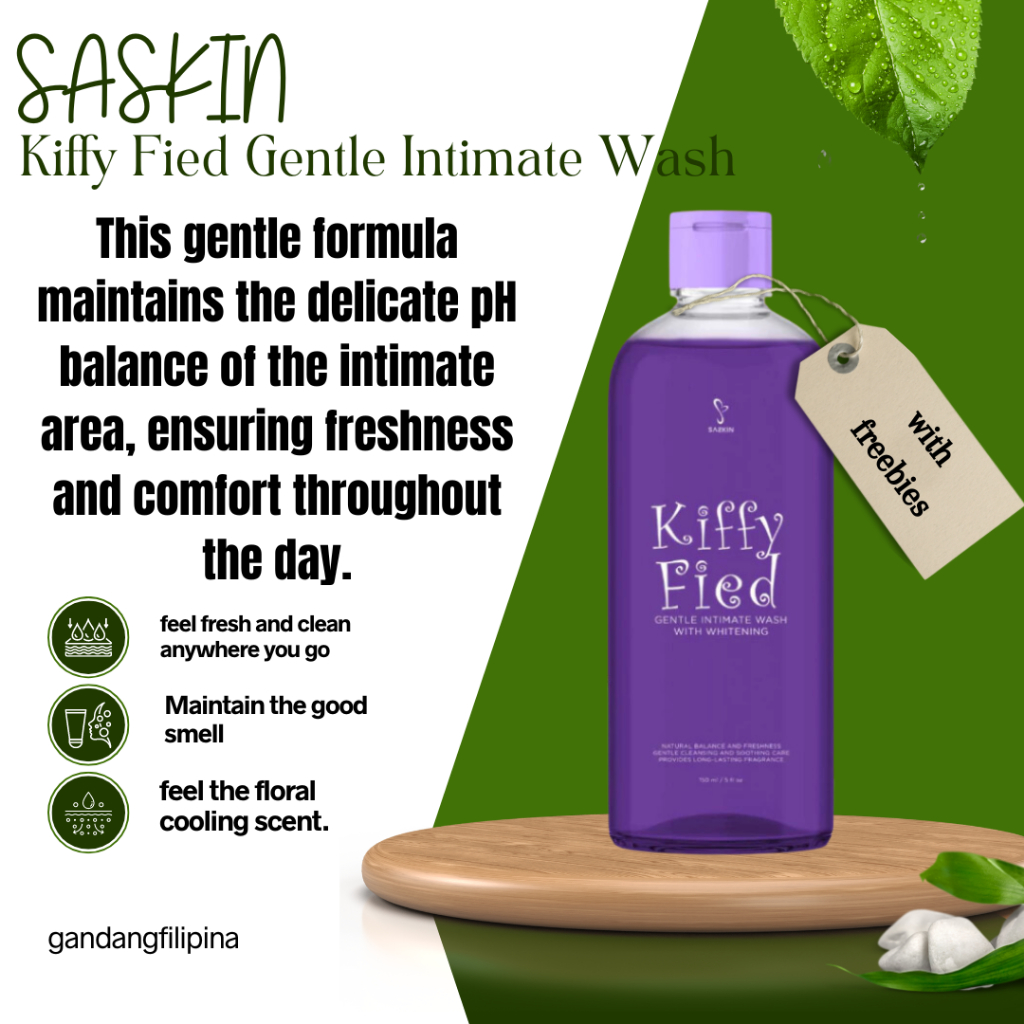 SASKIN Kiffy Fied Gentle Intimate Wash with Whitening | Kiffyfied ...