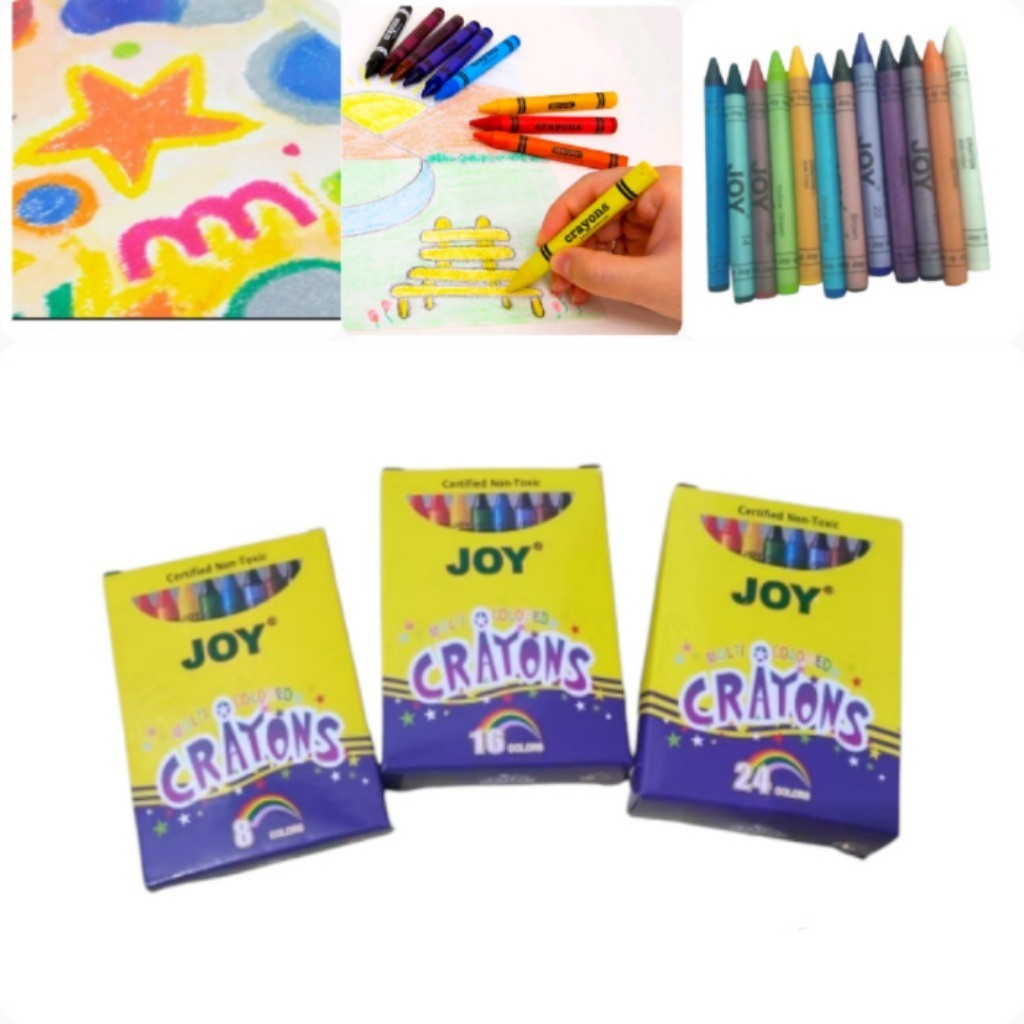 CRAYONS DOUBLE AND SINGLE ARTS MULTICOLORED GOOD QUALITY | Shopee ...