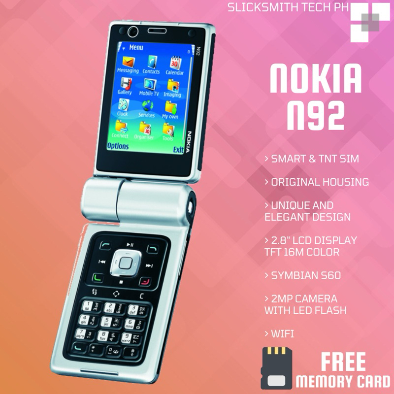 Nokia N92 Openline Rare Vintage Phone | SlickSmith Tech PH | Shopee ...