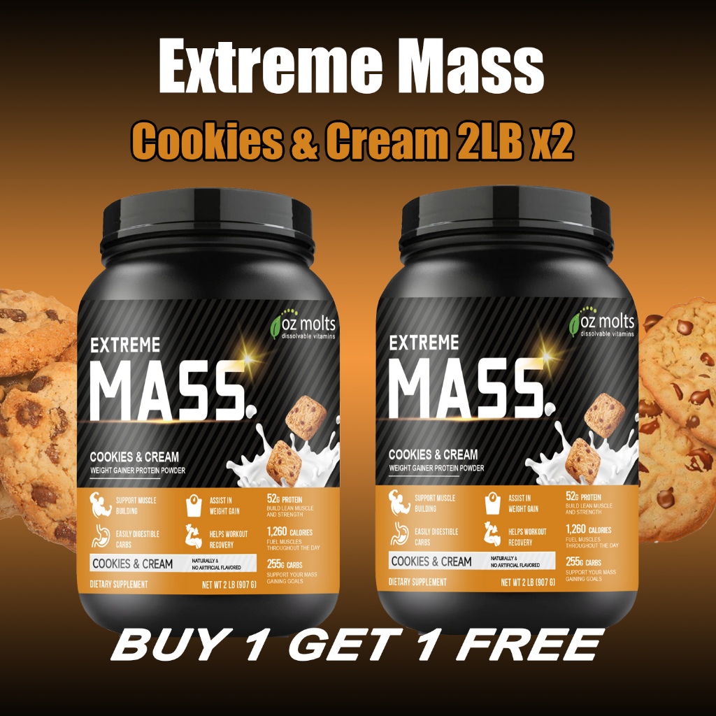 Ozmolts Mass Protein Powder Energy Drink Muscle Growth Isolate Mass ...