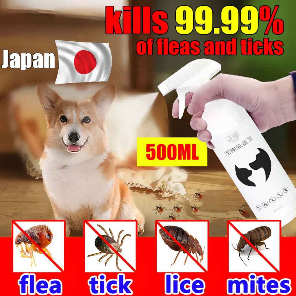 Japan Anti Ticks And Fleas Spray For Dog Cat Pet Insecticide Skin Spray ...