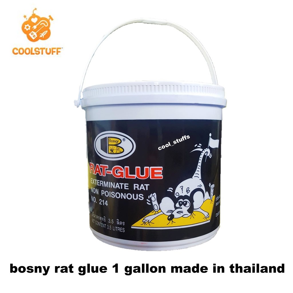 bosny rat glue pang huli ng daga 1 gallon/3.5 liters made in thailand ...
