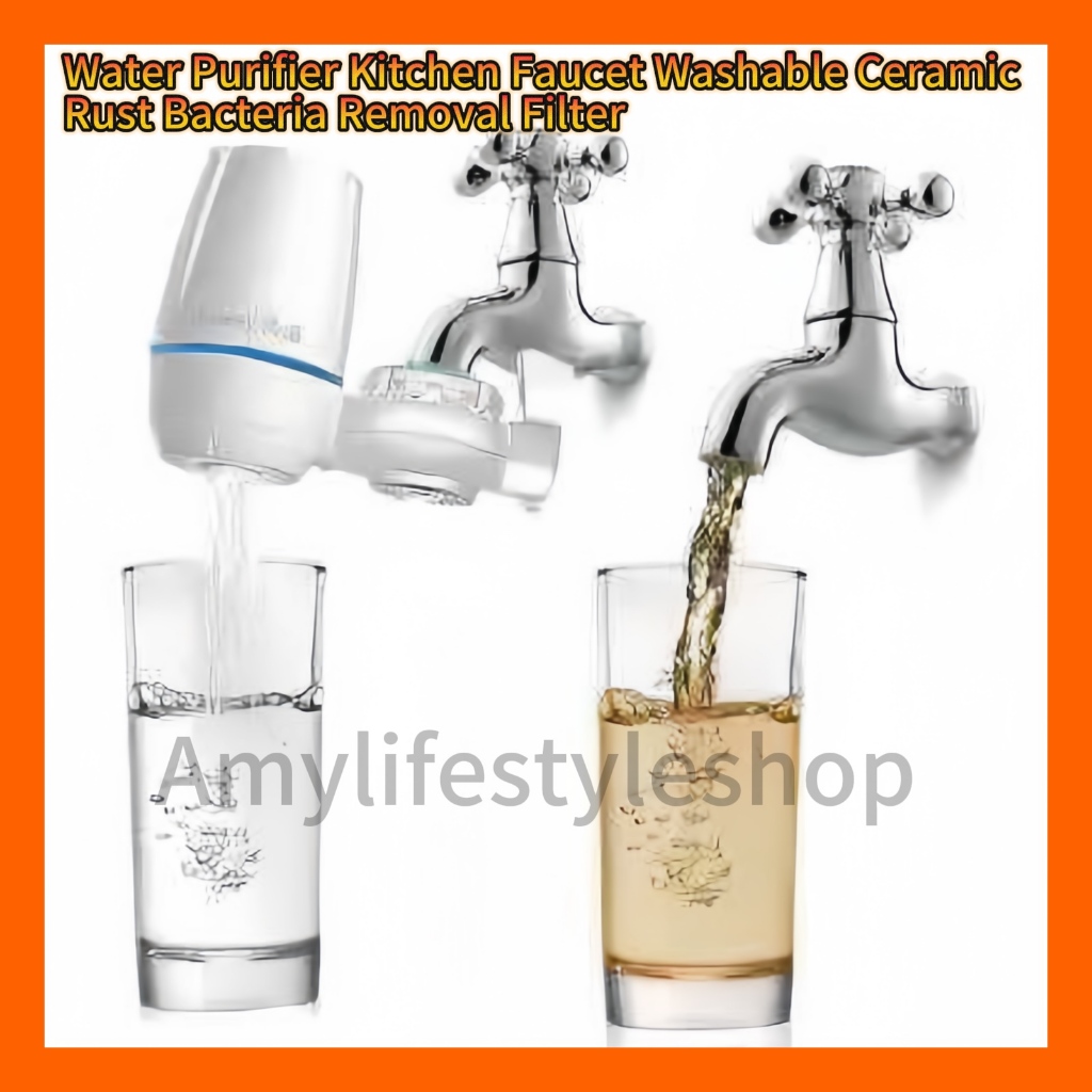 amylifestyleshop Water Purifier Kitchen Faucet Washable Ceramic Rust ...