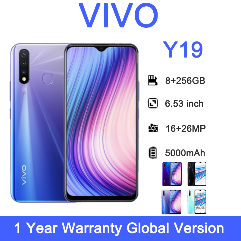 Vivo Y19 original phone Legit Cellphone 8+256GB Gaming phone 6.53inch ...