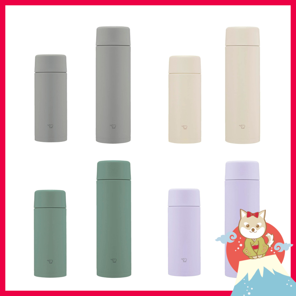 Zojirushi Thermal Flask Stainless Steel Water bottle Vacuum insulted Screw Type SM-ZB 360ml ...