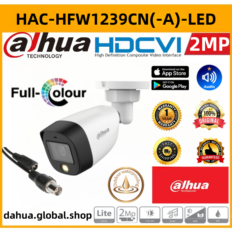 Dahua CCTV 2MP HD Camera Full-color With Audio CCTV Camera Bullet ...