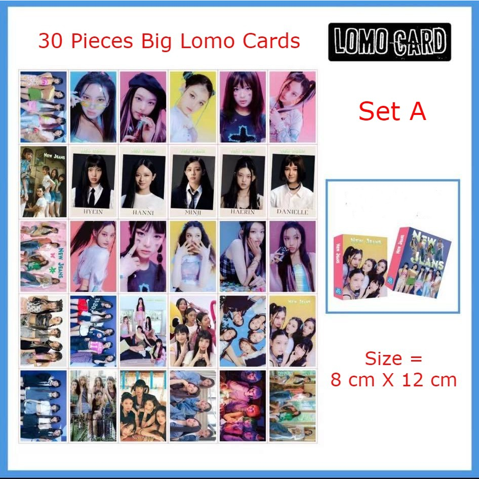 KPOP 30 PIECES BIG PHOTOCARDS 3R Size Minji Hanni Danielle Haerin Hyein | Shopee Philippines