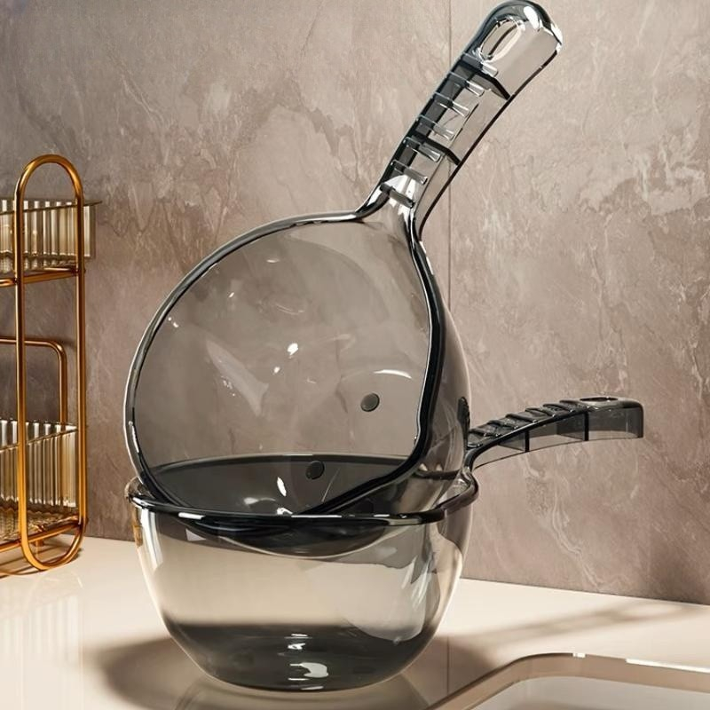 Japanese Water Dipper Clear Tabo Aesthetic Transparent Scooper Bathroom ...