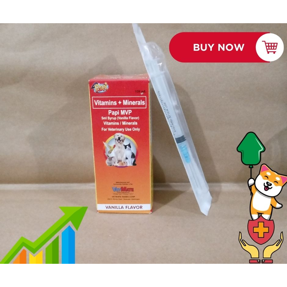 Papi MVP Multivitamins 120ml with 1 FREE SYRINGE | Shopee Philippines