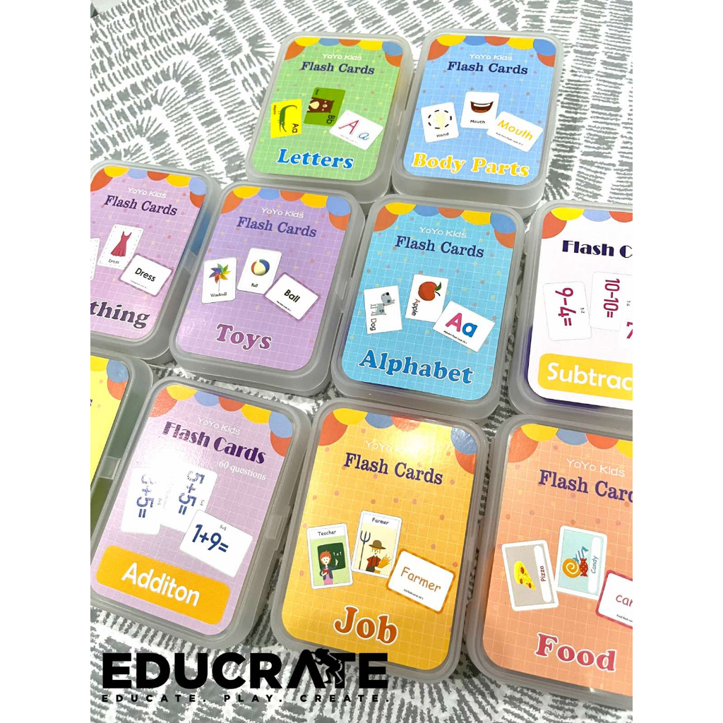 EducratePH Pocket Flashcard with Ring Vocabulary addition subtraction ...