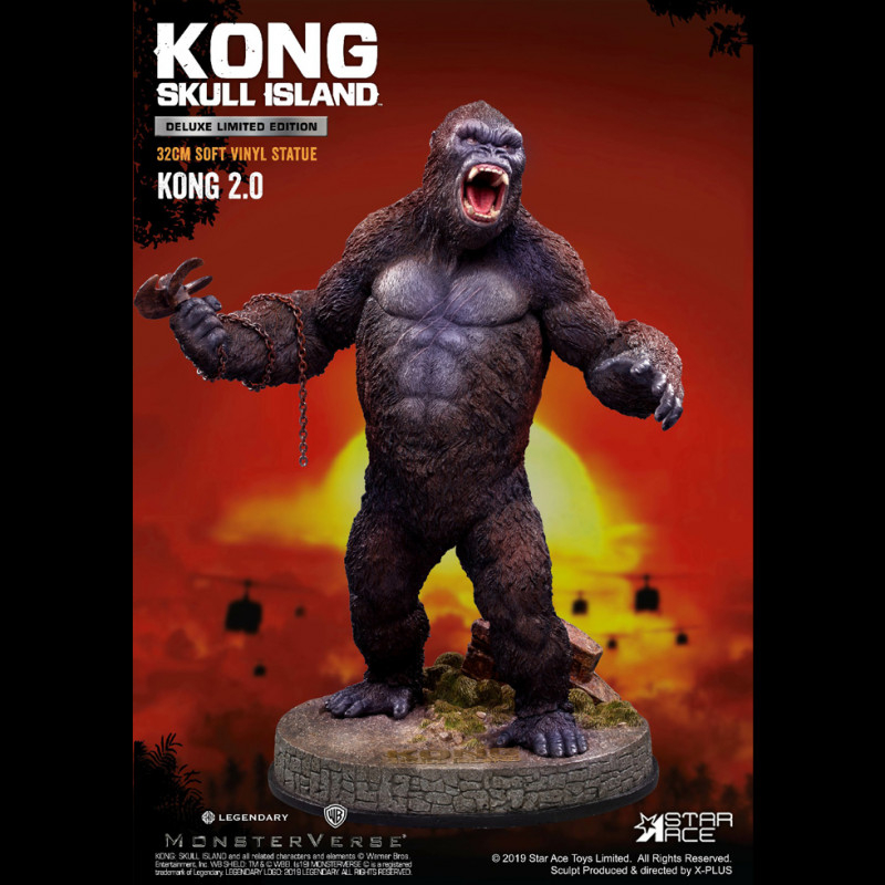 Star Ace X Plus Kong Skull Island DX Deluxe Figure 30cm King Kong ...