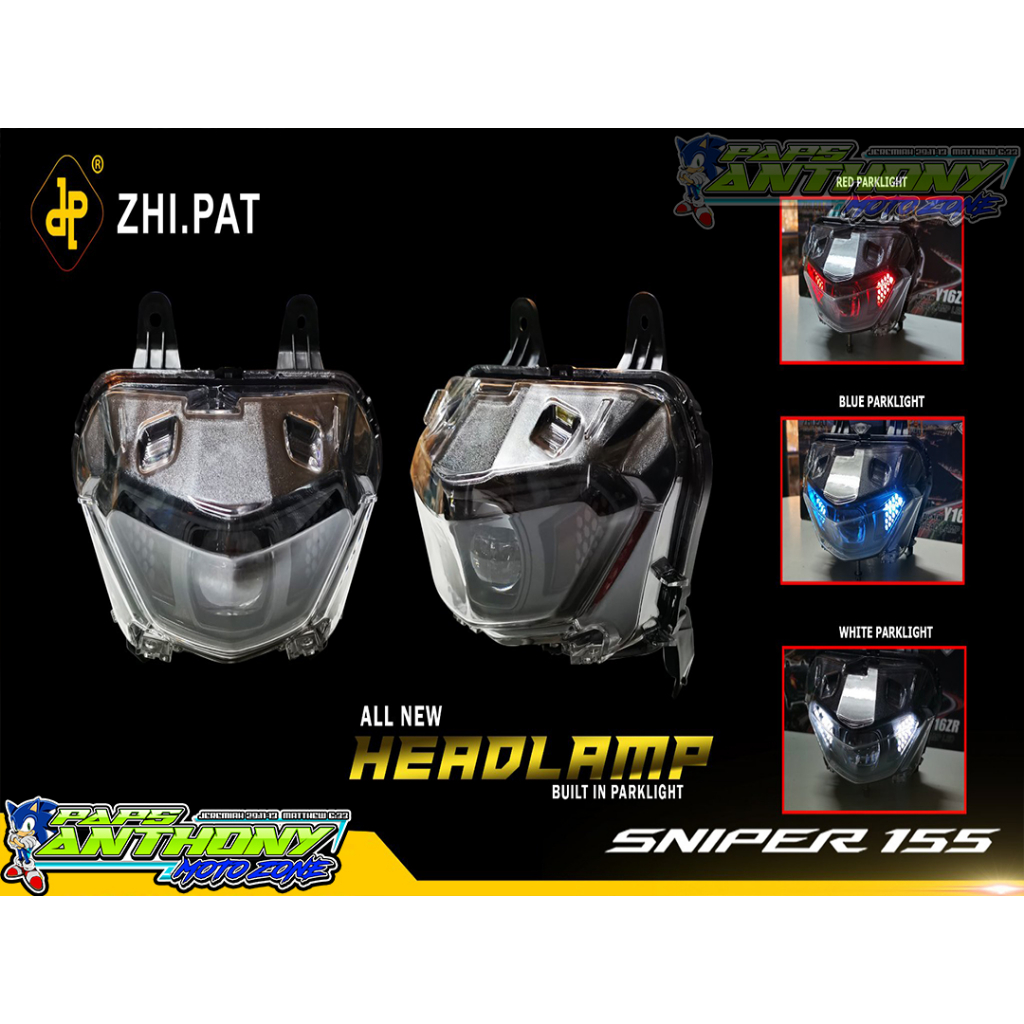 ZHIPAT HEADLIGHT SNIPER155 | Shopee Philippines