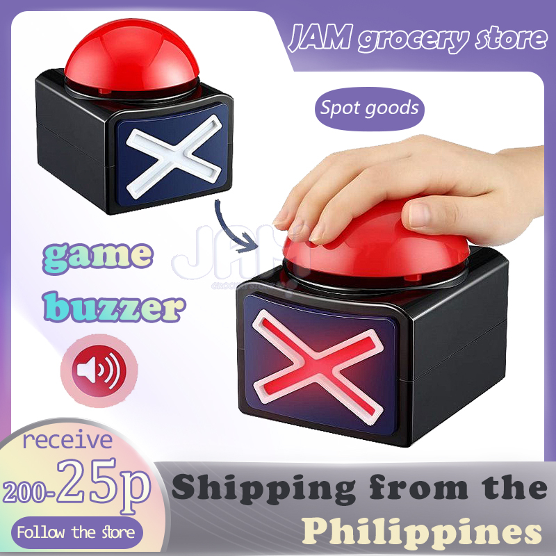 Game Answer Buzzer Alarm Game Button with Sound Light Trivia Quiz Got ...