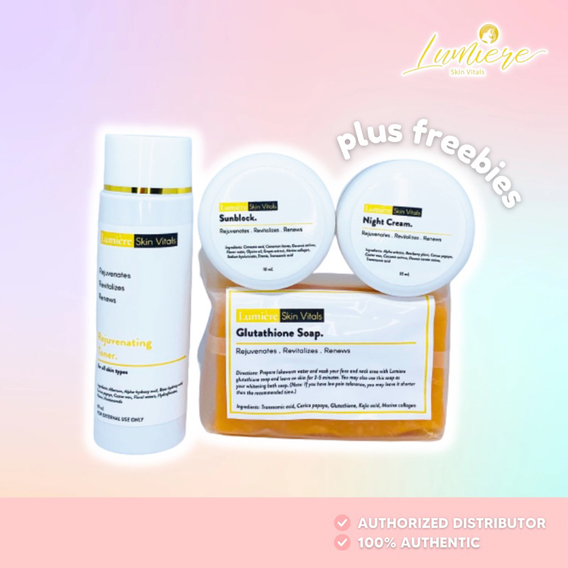 LUMIERE SKIN VITALS FACIAL SET — 100% AUTHENTIC | ON HAND | Shopee ...