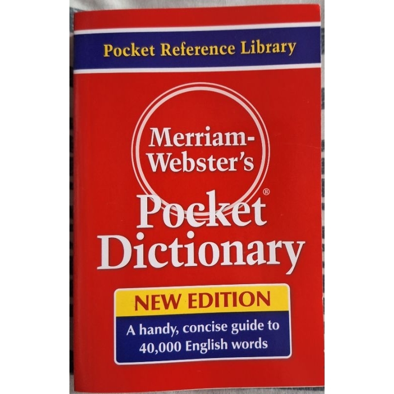 Merriam Webster's POCKET DICTIONARY New Edition | Shopee Philippines
