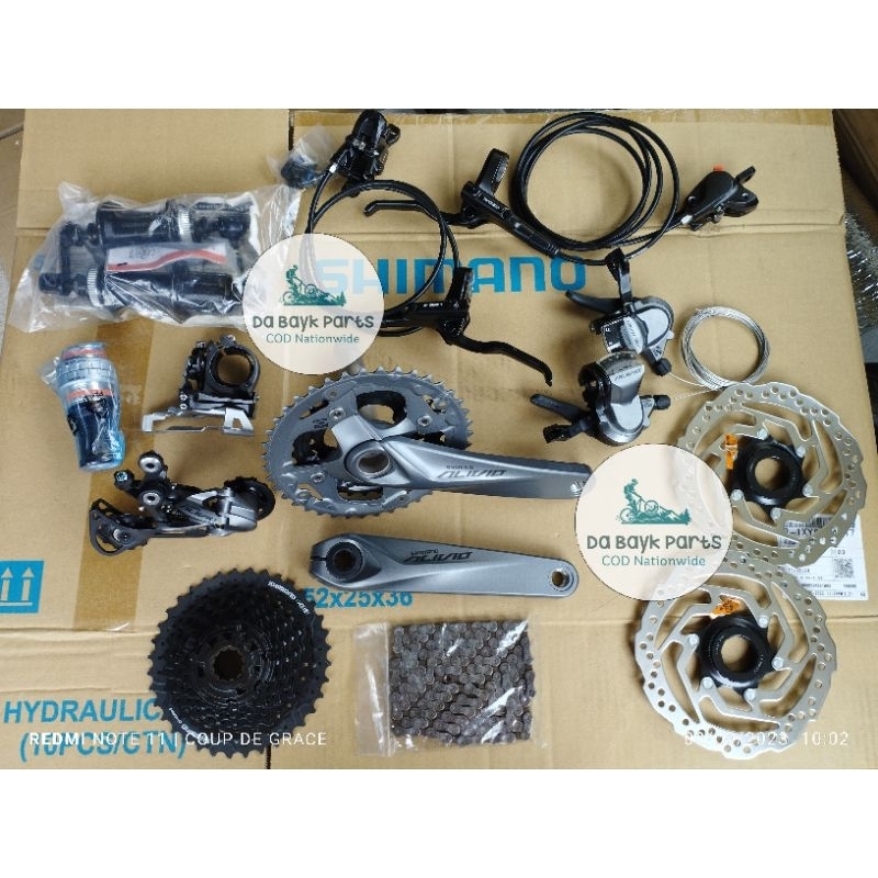 SHIMANO ALIVIO M4000 GROUPSET COMPLETE SET | Shopee Philippines