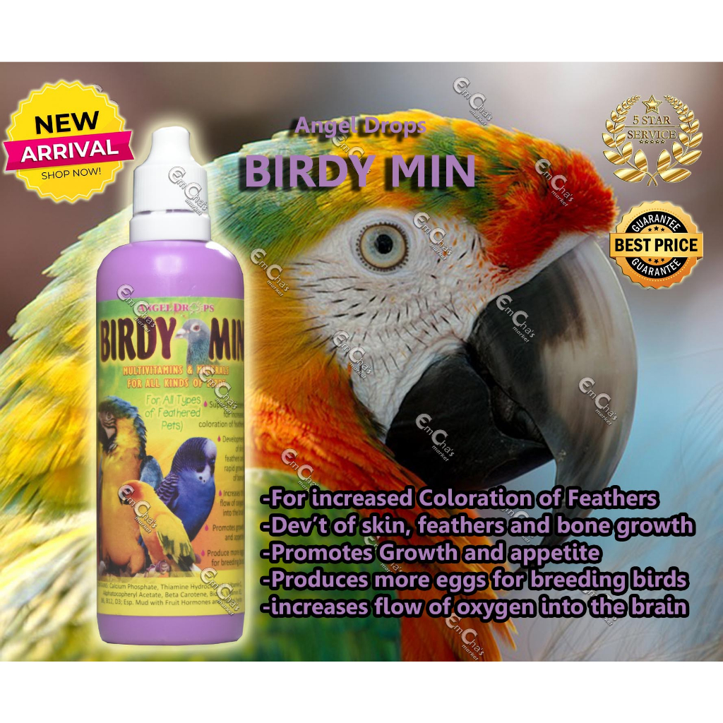Angel Drops Birdy Min 120ml (Purple Bottle) Multivitamins and Minerals ...