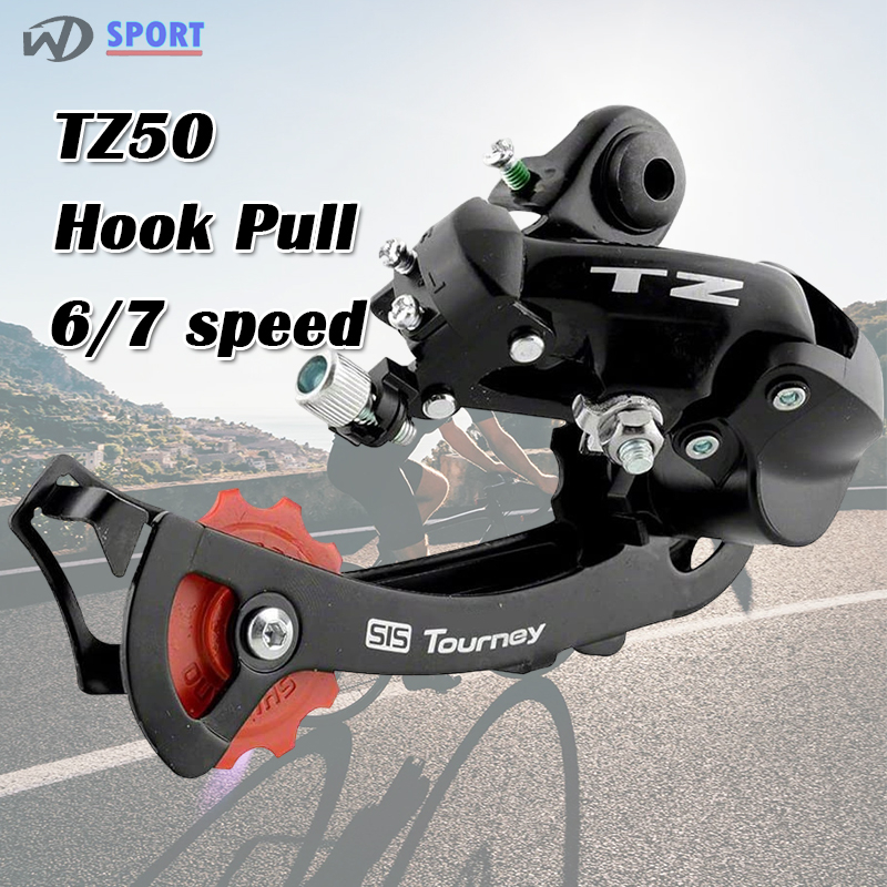 WD 6/7 speed TZ50 Rear Derailleur hook pull cycling mountain bike mtb ...