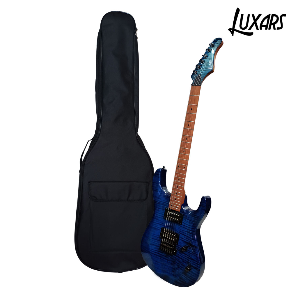 Luxars S-G37-FM & S-G37-TBL High End Electric Guitar Flamed maple (with ...